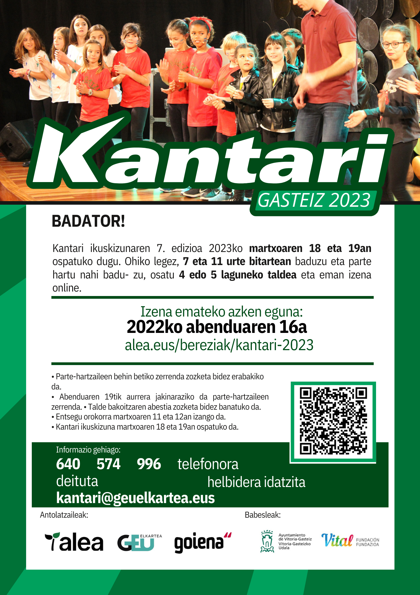 BADATOR KANTARI 2023! – Geu Elkartea